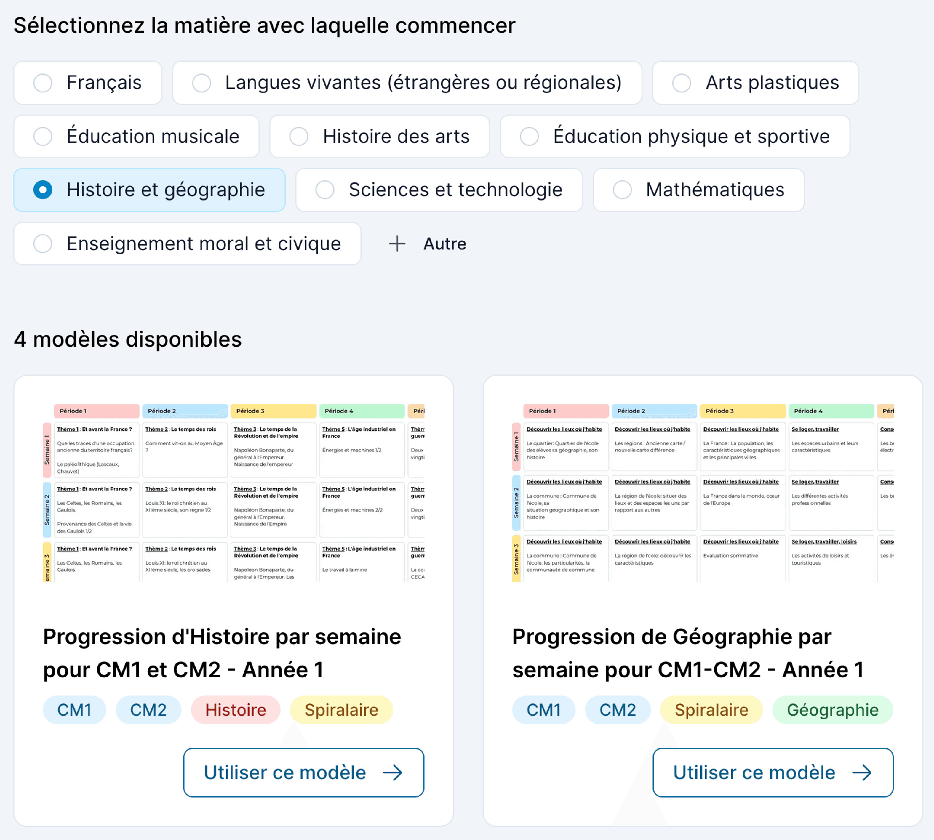 Programmations et progressions en ligne - Teetsh
