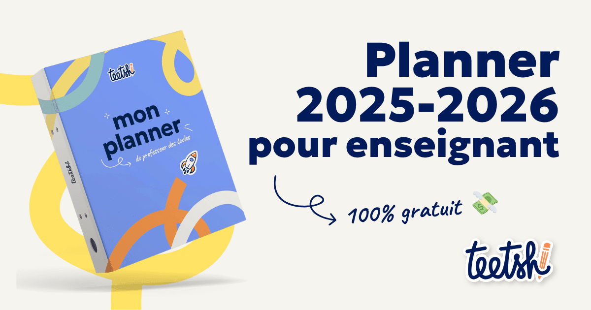 Planner enseignant gratuit à personnaliser – Teetsh